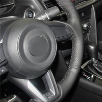 China Custom Leather DIY High Quality Steering Wheel Cover for Mazda CX-5 CX5 2017-2019 for Mazda CX-9 2016-2019 for sale
