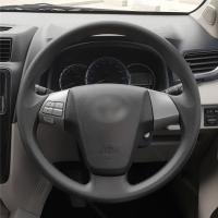 China Hand Stitching Black Artificial Leather Custom Steering Wheel Cover for Toyota All new Avanza Veloz 1.3 1.5 E G AT Mi 2006-2014 for sale