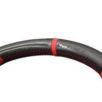 China Best Selling Car Accessories Carbon Fiber Leather Car Steering Wheel Cover for Subaru WRX 2015-2021 Impreza Outback Porsche for sale