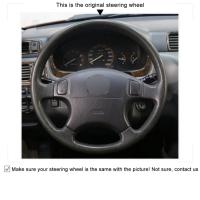 China Hand Stitching Leather Steering Wheel Cover for Honda Prelude Accord 6 Odyssey CRV CR-V Acura CL MDX TL for sale