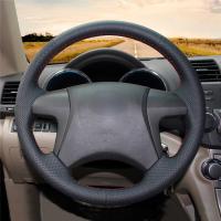 China Hand Stitching Artificial Leather Custom Steering Wheel Cover for Toyota Kijiang Innova E J G V 2.0 AT 2.5 STD 2004-2014 for sale