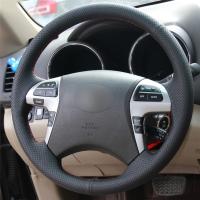 China Hand Stitching Artificial Leather Custom Steering Wheel Cover for Toyota Kijiang Innova E J G V 2.0 AT 2.5 STD 2004-2014 for sale