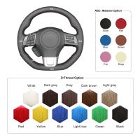 China Best Selling Car Accessories Carbon Fiber Leather Car Steering Wheel Cover for subaru WRX 2015-2021 Impreza Outback bmw porsche for sale
