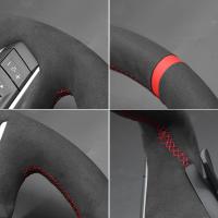 China Best Selling Suede Auto Accessories Car Steering Wheel Cover for girls Free Samples for Mitsubishi Outlander 2022-2024 for sale