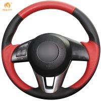 China Stitched Leather Steering Wheel Cover for Mazda CX-5 CX5 Mazda 6 Atenza 2014 Mazda 3 for sale