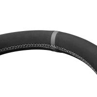 China MEWANT Car Interior Accessories For Toyota Land Cruiser Prado Crown Hand Sewing Soft Black Suede Steering Wheel Cover for sale
