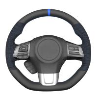 China Car Accessories Hand Sewing Soft Suede Steering Wheel Cover for Subaru WRX WRX STI Levorg Levorg STI 2015-2021 for sale