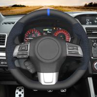 China Car Accessories Hand Sewing Soft Suede Steering Wheel Cover for Subaru WRX WRX STI Levorg Levorg STI 2015-2021 for sale