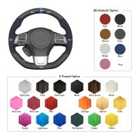 China Car Accessories Hand Sewing Soft Suede Steering Wheel Cover for Subaru WRX WRX STI Levorg Levorg STI 2015-2021 for sale