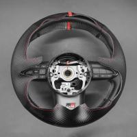 China Custom Hand Stitching Matt Carbon Leather Steering Wheel Cover for Toyota Yaris GR 2020-2022 for sale