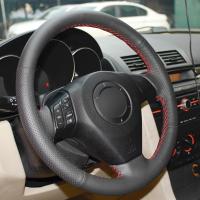 China Customize your Genuine Leather Wrap Steering Wheel Cover for Mazda 3 Axela 2008-2013 Mazda CX-7 CX7 2010-2016 Mazda 5 2011-2013 for sale