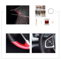 China Custom carbon fiber leather Steering Wheel Cover for Honda Civic Civic 10 2016-2019 CRV CR-V 2017-2019 Clarity 2016-2018 for sale