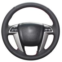 China Artificial Leather Stitched Steering Wheel Wrap for Honda Accord 8 2008-2012 Odyssey 2011-2017 Crosstour 2012 Pilot 2009-2015 for sale