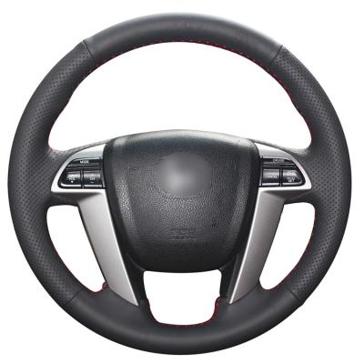 China Artificial Leather Stitched Steering Wheel Wrap for Honda Accord 8 2008-2012 Odyssey 2011-2017 Crosstour 2012 Pilot 2009-2015 for sale