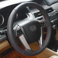 China Artificial Leather Stitched Steering Wheel Wrap for Honda Accord 8 2008-2012 Odyssey 2011-2017 Crosstour 2012 Pilot 2009-2015 for sale