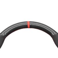 China Customized Available Durabl Hand Stitching Custom Carbon Fiber Suede Leather Steering Wheel Cover for Subaru WRX 2022-2023 for sale