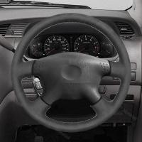 China Hand Sewing Suede Steering Wheel Cover for Toyota Tacoma Tundra Sequoia Hilux 2001 2002 2003 2004 2005 for sale