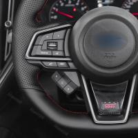 China Customized Available Durabl Hand Stitching Custom Full Black Leather Steering Wheel Cover for Subaru WRX 2022-2023 for sale