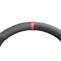 China Wholesales Red Stitching Suede Steering Wheel Cover Red Strip for Honda CR-V CRV 2007 2008 2009 2010 2011 for sale