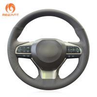 China Customized Available Durable Leather Suede Hand Sewing Steering Wheel Cover Wrap for Lexus ES300h ES350 2016 2017 2018 for sale