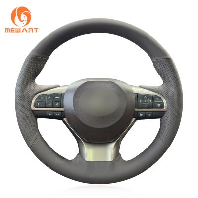 China Customized Available Durable Leather Suede Hand Sewing Steering Wheel Cover Wrap for Lexus ES300h ES350 2016 2017 2018 for sale