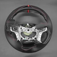 China Hand Stitching Microsoft Leather Steering Wheel Cover for Mitsubishi Outlander L200 Outlander Pajero Sport Triton Shogun 2022 for sale