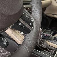 China Customized Available Durable Leather Suede Hand Sewing Steering Wheel Cover Wrap for Lexus ES300h ES350 2016 2017 2018 for sale