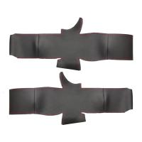 China DIY Artificial Leather Black Hand Stitching Personalized Steering Wheel Cover For Honda CR-V CRV 2007 2008 2009 2010 2011 for sale