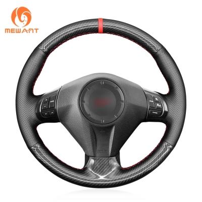 China PU Carbon Fiber Steering Wheel Cover for Subaru Impreza WRX STI III IV Forester Legacy Outback Exiga 2008 2009 2010-2014 for sale