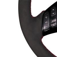 China Hand Sewing Leather Suede Steering Wheel Cover for Mazda 3 Axela 5 6 Atenza 2003 2004 2005 2006 2007 2008 2009 2010 for sale