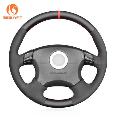 China Custom Hand Stitching Leather Soft Suede Steering Wheel Cover for Subaru Impreza WRX STI 2002 2003 2004 for sale
