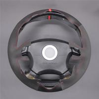 China Custom Hand Stitching Leather Soft Suede Steering Wheel Cover for Subaru Impreza WRX STI 2002 2003 2004 for sale