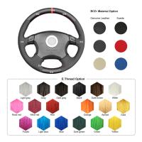 China Custom Hand Stitching Leather Soft Suede Steering Wheel Cover for Subaru Impreza WRX STI 2002 2003 2004 for sale