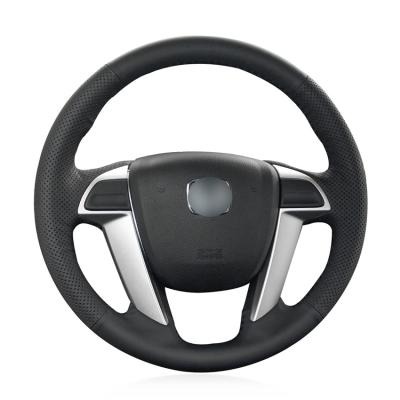 China PU Black Leather Customized DIY Steering Wheel Wrap For Honda Accord 8 Pilot 2008 2009 2010 2011 2012 2013 2014 2015 for sale