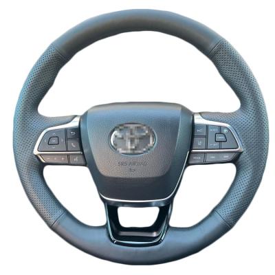 China Hand Stitched PU Leather Steering Wheel Cover for Toyota Highlander Sienna 2022 for sale