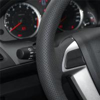 China PU Black Leather Customized DIY Steering Wheel Wrap For Honda Accord 8 Pilot 2008 2009 2010 2011 2012 2013 2014 2015 for sale
