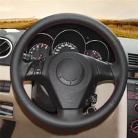 China Mewant Custom Hand Sewing Artificial Leather Steering Wheel Cover for Mazda 3 Mazda 2 5 6 Axela Atenza CX3 CX5 CX7 CX9 RX8 MX-5 for sale