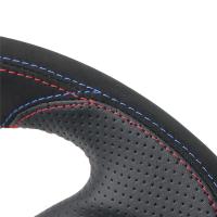 China Accessories Stitching Leather Suede Steering Wheel Cover for Mazda 3 Axela 6 Atenza CX-5 CX5 CX9 2016 2017 2018 2019 for sale