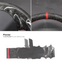 China Hand Sewing Custom Forged Carbon Soft Suede Steering Wheel Cover for Toyota Supra GR Supra A90 2019 2020 2021 for sale