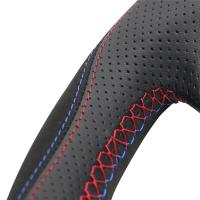 China Accessories Stitching Leather Suede Steering Wheel Cover for Mazda 3 Axela 6 Atenza CX-5 CX5 CX9 2016 2017 2018 2019 for sale