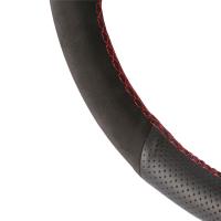 China Interior Suede Leather Steering Wheel Cover with Red Strip for Mazda MX-5 RX-8 CX-7 CX7 2007 2008 2009 2010 2011 2012 2013 for sale