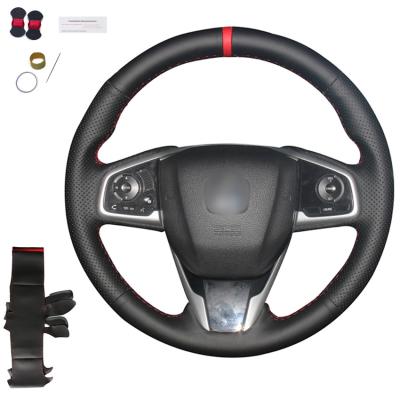 China Wholesales Artificial Leather Steering Wheel Cover for Honda FK7 Civic 10th gen 10 CRV CR-V Clarity 2016 2017 2018 2019 for sale