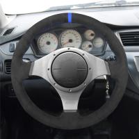 China MEWANT For  Mitsubishi Lancer Evolution EVO IX 9 VIII 8 VII 7 Steering Wheel Cover Sewing By Yourself Steering Wheel Logo Custom for sale