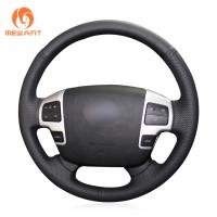 China MEWANT Hand Sew Steering Wheel Cover Wrap for Toyota Land Cruiser 2008-2015 Tundra 2007-2013 Sequoia 2008-2013 HiAce 2014-2018 for sale