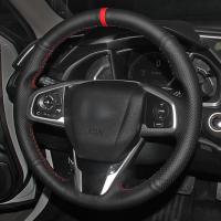 China Wholesales Artificial Leather Steering Wheel Cover for Honda FK7 Civic 10th gen 10 CRV CR-V Clarity 2016 2017 2018 2019 for sale