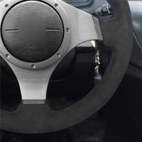 China MEWANT For  Mitsubishi Lancer Evolution EVO IX 9 VIII 8 VII 7 Steering Wheel Cover Sewing By Yourself Steering Wheel Logo Custom for sale