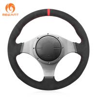 China MEWANT For  Mitsubishi Lancer Evolution EVO IX 9 VIII 8 VII 7 Heat Resistant Thin Steering Wheel Cover For Automobile Red Strip for sale