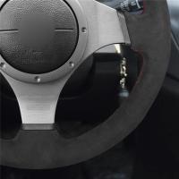 China MEWANT For  Mitsubishi Lancer Evolution EVO IX 9 VIII 8 VII 7 Heat Resistant Thin Steering Wheel Cover For Automobile Red Strip for sale