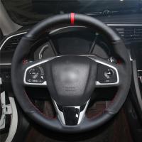 China Wholesales Suede PU Artificial Leather Steering Wheel Cover for Honda FK7 Civic 10 10th gen CRV CR-V Clarity for sale