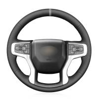 China High Quality Car Interior Accessories Auto Leather Hand Stitch Mewant Steering Wheel Cover for Chevrolet Blazer Silverado for sale